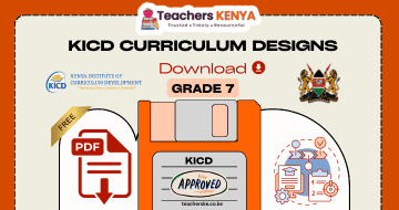 KICD Grade 7 Curriculum Designs | Free CBC PDFs