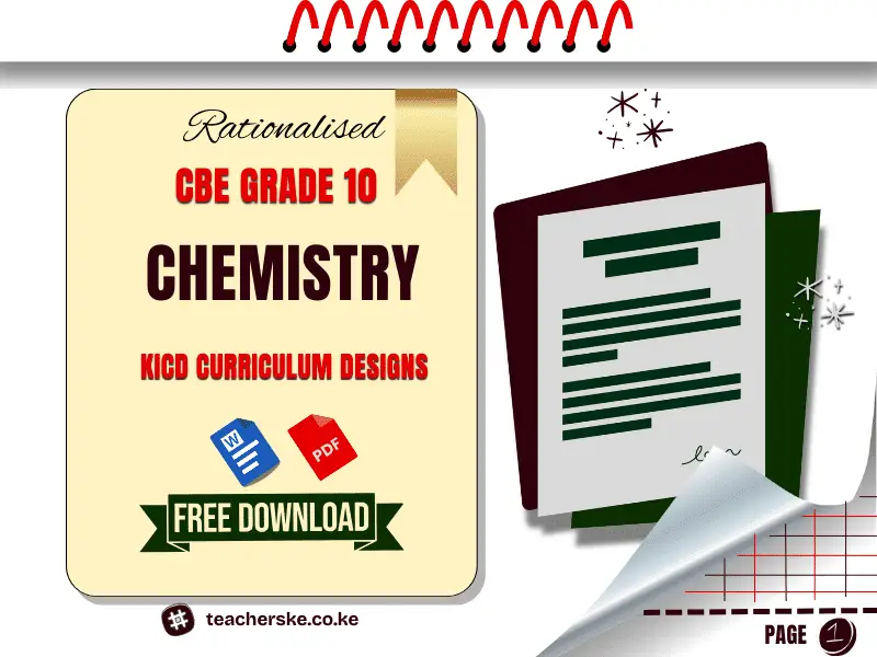 Free - Grade 10 Chemistry KICD Curriculum Design