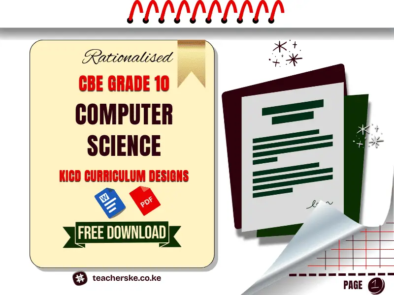 Free - Grade 10 Computer Science KICD Curriculum Design